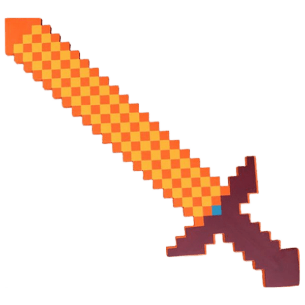 Sabie Minecraft Pixel Long Sword Orange procură in Chisinau